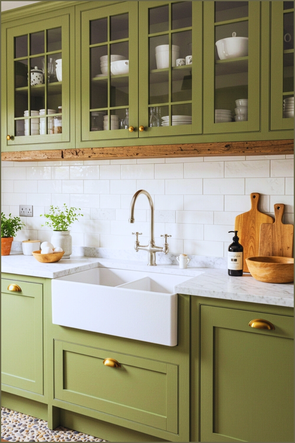 10 Rustic Olive Green Kitchen Cabinet Ideas For Every Home - All Things ...