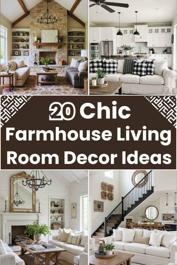 20 Cozy And Chic Farmhouse Living Room Decor Ideas To Try - All Things ...