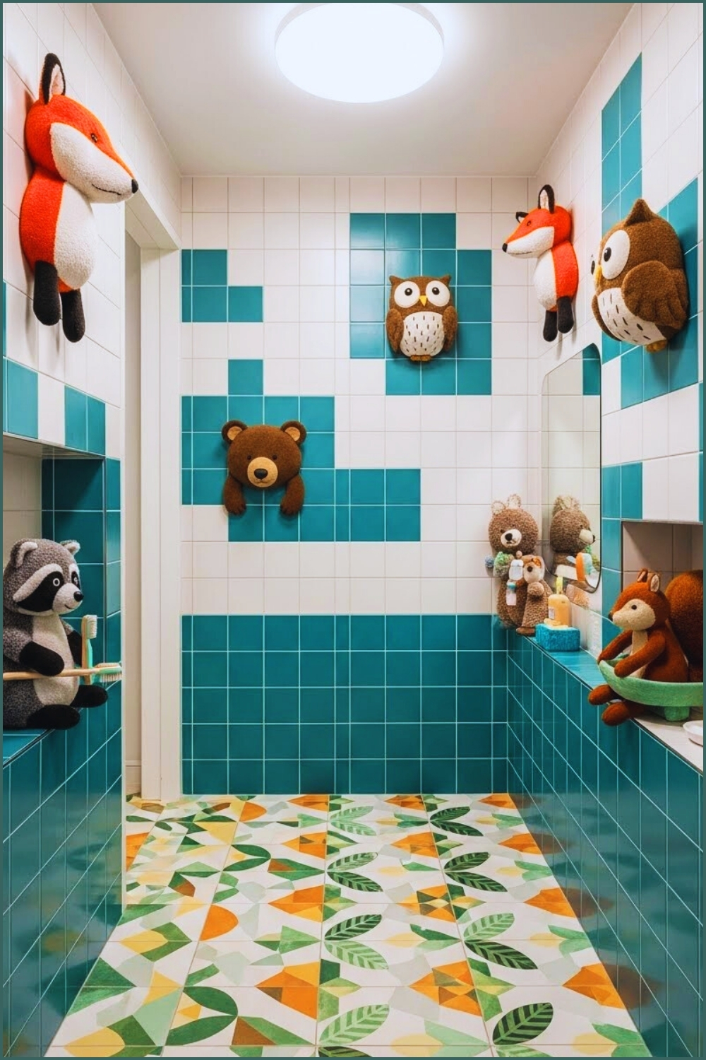 10 Kids Bathroom Tile Ideas To Make Bath Time More Fun - All Things ...