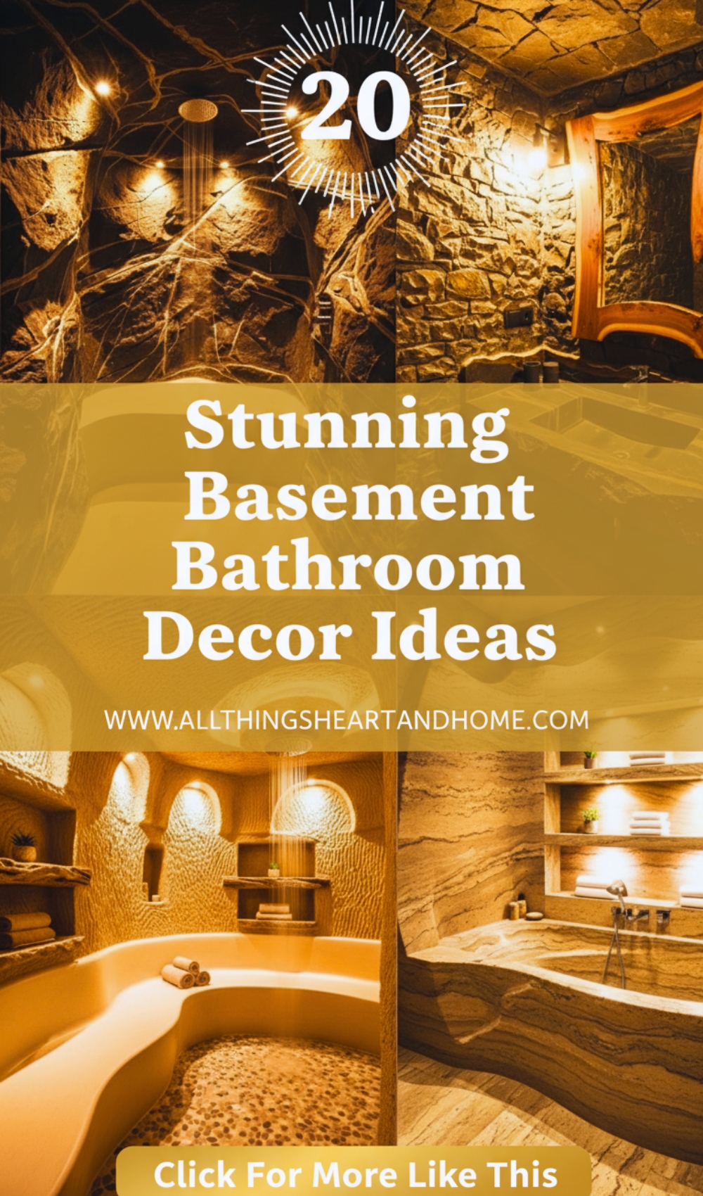 20 Simple Basement Bathroom Ideas For Budget Homes - All Things Heart ...