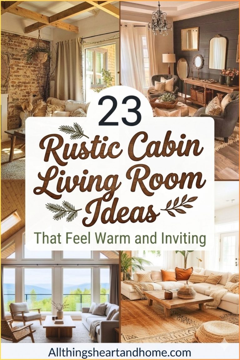 23 Rustic Cabin Living Room Ideas That Feel Warm and Inviting - All ...